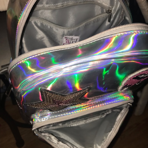 Olivia Miller Girl | Accessories | Holographic Mini Backpack | Poshmark